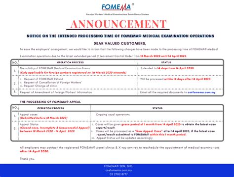 Notice On The Extended Processing Nr Pusat Diagnostik