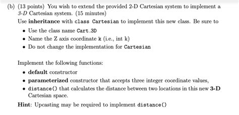 Solved A 7 Points The Distance Function Calculates The