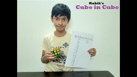 Learn Cube In Cube Pattern With Simple Arrow Method Rubiks Cube