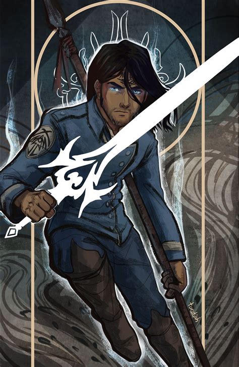 I Drew Kaladin From The Stormlight Archive I Actually Made It A  To Make His E… Stormlight