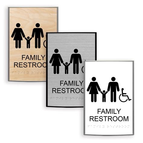 Restroom Signs Frames With Acrylic Ada Inserts