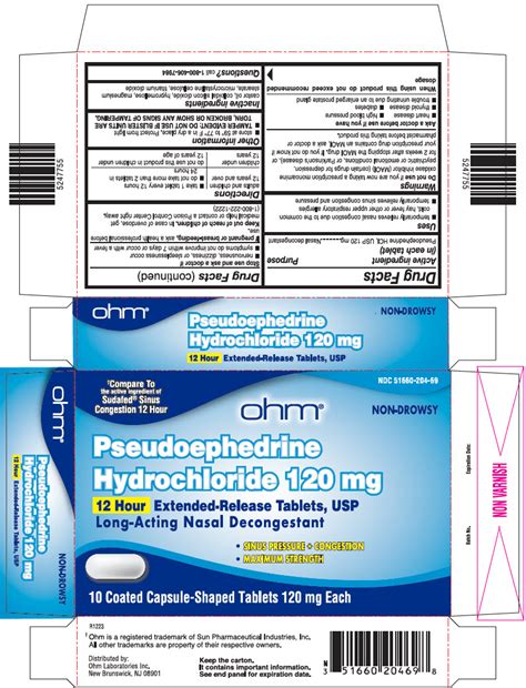 Pseudoephedrine Hydrochloride
