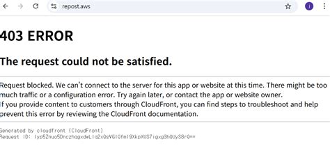 Cannot Access Repostaws Using Specific Ip Address Aws Repost