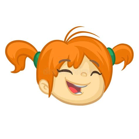 Orange Hair Cartoon Girl Stock Illustrations 3475 Orange Hair