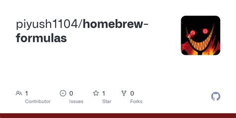 GitHub Piyush Homebrew Formulas