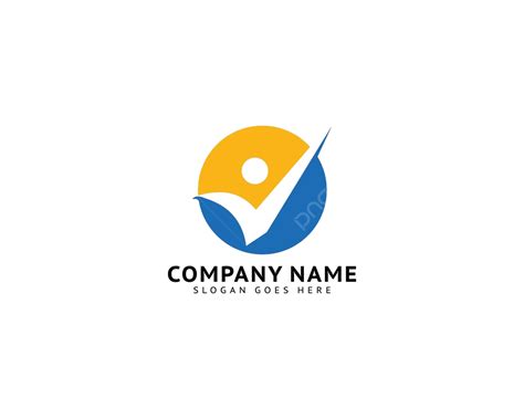 People Check Logo Design Vector Template Check Simple Approve Vector