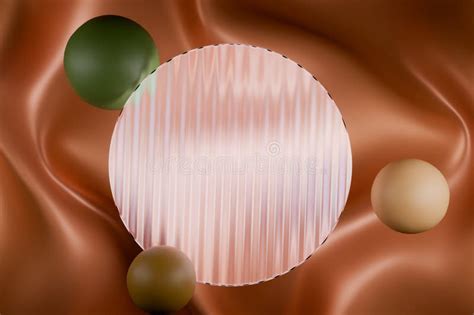 Abstract Design Featuring Circular Shapes On A Textured Background Evoking A Festive Atmosphere