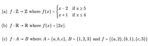 Solved Show If Each Function F Is An Inverse If Yes Chegg