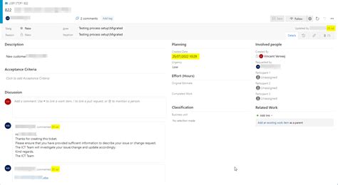 work items dates is set to date time when tool runs · issue 614