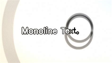 Monoline Text