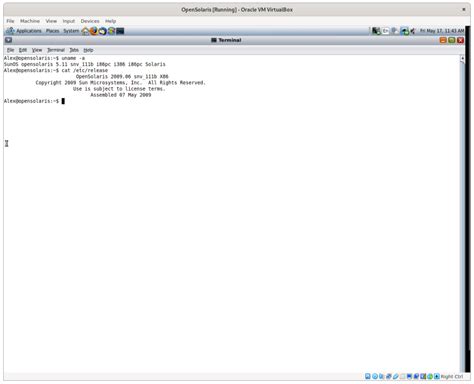 setting up opensolaris 2009 06 osol 0906 x86 iso for a virtual machine