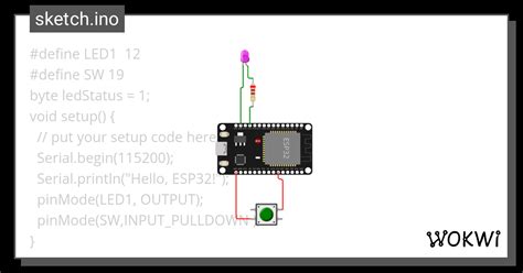 Ledblink Sw Wokwi Esp32 Stm32 Arduino Simulator