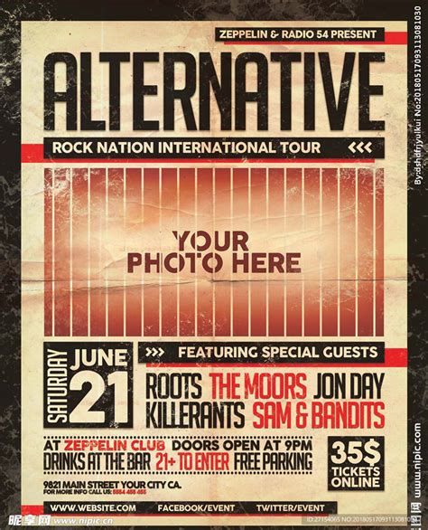 国外海报模版设计图 海报设计 广告设计 设计图库 昵图网