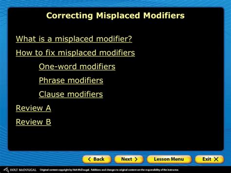 Misplaced Modifiers Definition Examples And Correction