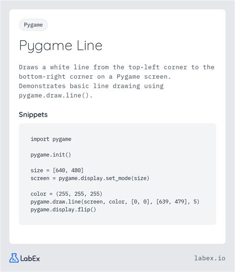 Pygame Line