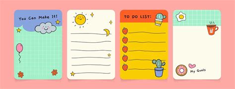 다른 스크랩북 노트와 카드 세트 무료 벡터