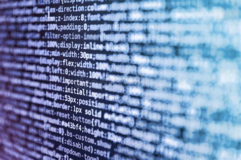 Shallow Depth of Field, Selective Focus Effect. Programming Code ...