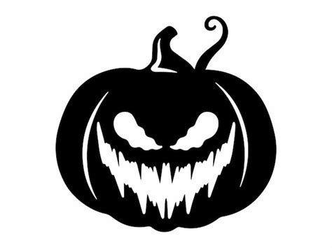 Premium Vector Scary Face Halloween Pumpkin Illustration