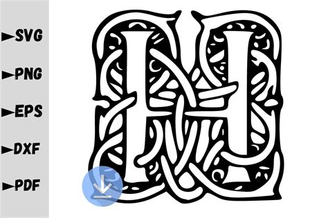 Monogram Letter H Monogram Svg Graphic By Jada Boutique Design · Creative Fabrica