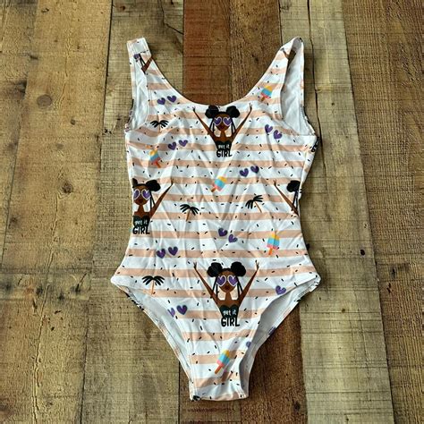 Izzy And Liv Girls Low Back One Piece Swim Wear Depop