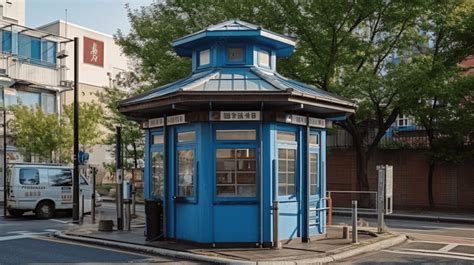 타이페이 거리 모퉁이에 있는 파란색 경찰서 아자부 경찰서 모리오카 마을 파출소 고화질 사진 사진 창문 배경 일러스트 및 사진 무료 다운로드 Pngtree