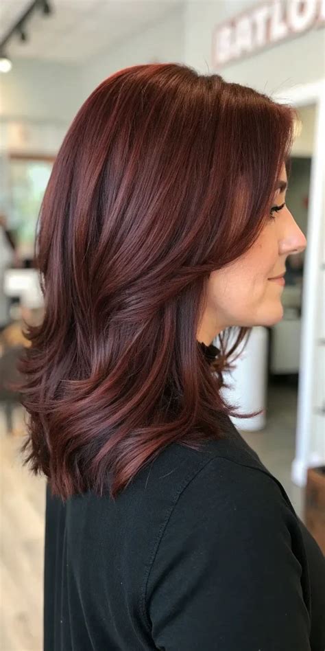 Dark Brown Red Hair Color Ideas Auburn Balayage Burgundy Blonde