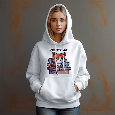 Coding Cat Hoodie Claim Your Newbie Discount