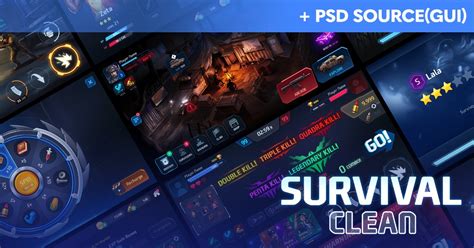 Gui Pro Survival Cleanpsd 2d Gui Unity Asset Store