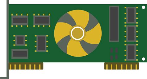 Green Vector Video Graphics Card VGA Card Illustration Vector Art At Vecteezy
