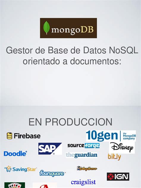 Mongodb Expo Descargar Gratis Pdf Mongo Db No Sql