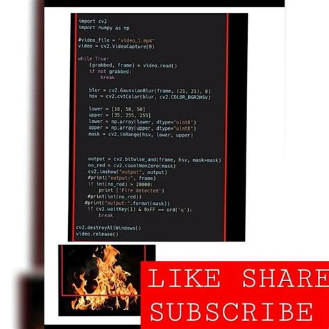 Fire Detection 🔥🔥🔥 🩸using Python Python Pythoncode