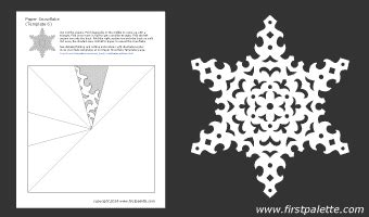 Beautiful Paper Snowflake Patterns DIY DIY Scoop