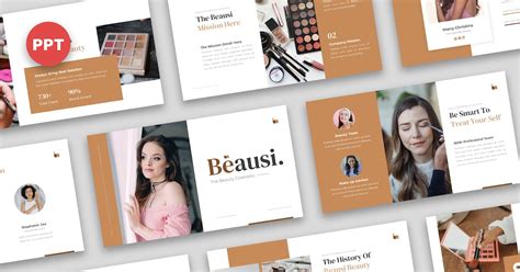 Косметическая презентация красоты красоты Powerpoint Шаблоны презентаций Envato Elements