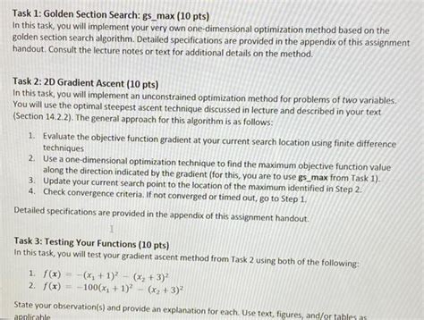 Solved Task 1 Golden Section Search Gsmax 10 Pts In