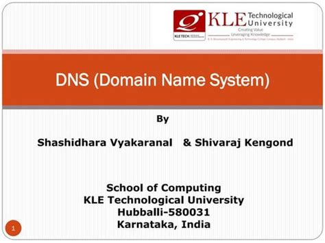 Domain Name System Presentation Pptx