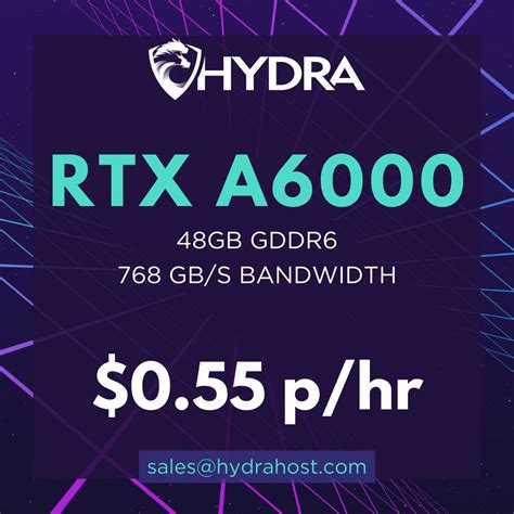 Hydra Host On Linkedin More Visual Computing Gpus Are Available At Hydra The Nvidia Rtx A6000