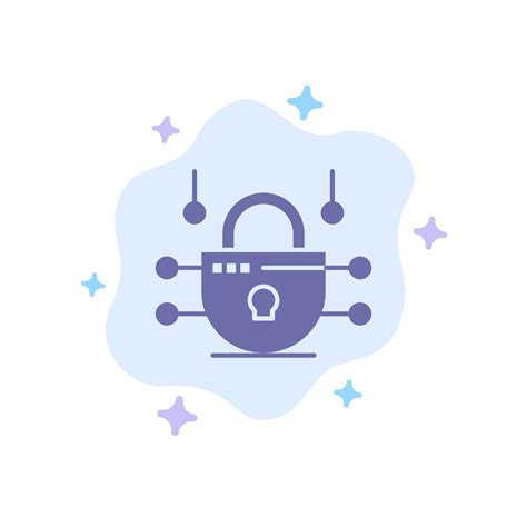 Internet Network Network Security Blue Icon On Abstract Cloud
