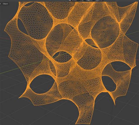 Modeling Hexagonal Holes On Gyroid Surfacemesh Imported As Obj File
