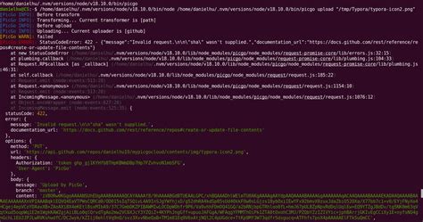 [bug] [picgo error] statuscodeerror 422 · issue 985 · molunerfinn