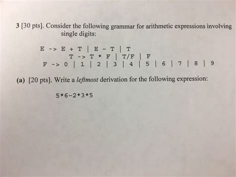 solved b [10 pts] draw a parse tree for the expression
