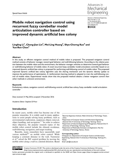 Pdf Mobile Robot Navigation Control Using Recurrent Fuzzy Cerebellar
