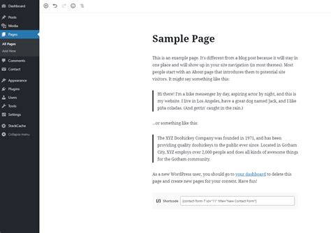 How Do I Add And Use Wordpress Contact Forms 20i Support Database
