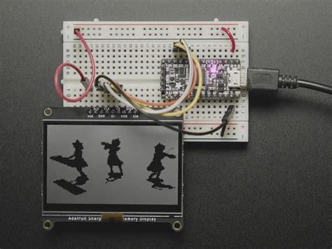 Adafruit Sharp Memory Display Breakout 27 400x240 Monochrome