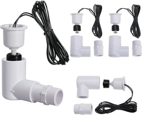 SS Float Switch L Shape With Inch Adaptor And Ft Wire Water Float Switch For HVAC Drain
