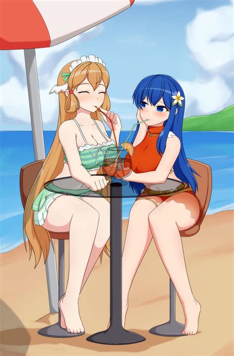 Rule 34 2girls Alternate Costume Bikini Caeda Fire Emblem