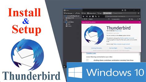 How To Install And Setup Thunderbird Mail In Windows 10 64bit Youtube