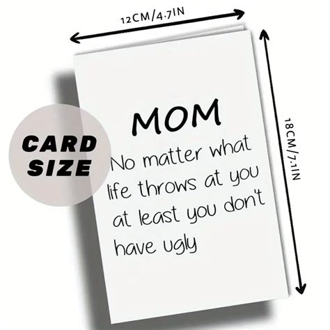 어머니의 날생일을 축하하는 재미있는 카드 1장 어머니를 위한 재미있는 어머니의 날 카드 그녀를 위한 재미있 Temu