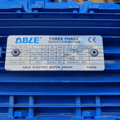 Able Ms100l1 4 Three Phase Induction Motor