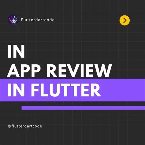 In App Review In Flutter Flutter Deviser Flutterdaily