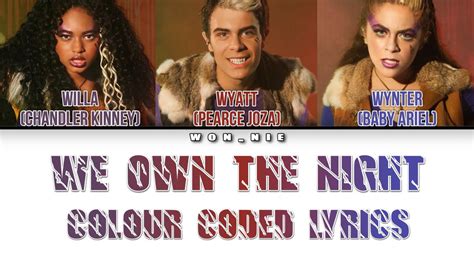 We Own The Night By Zombies 2 Colour Coded Lyrics Youtube